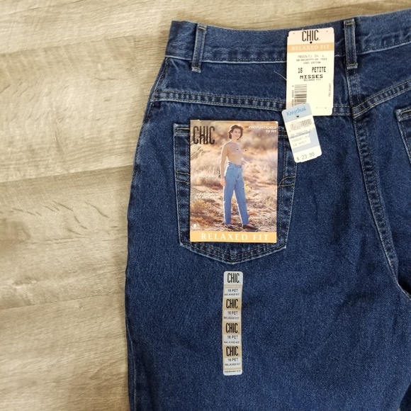 Vintage | Jeans | Vintage Dead Stock Chic Taper Leg Mom Jeans | Poshmark